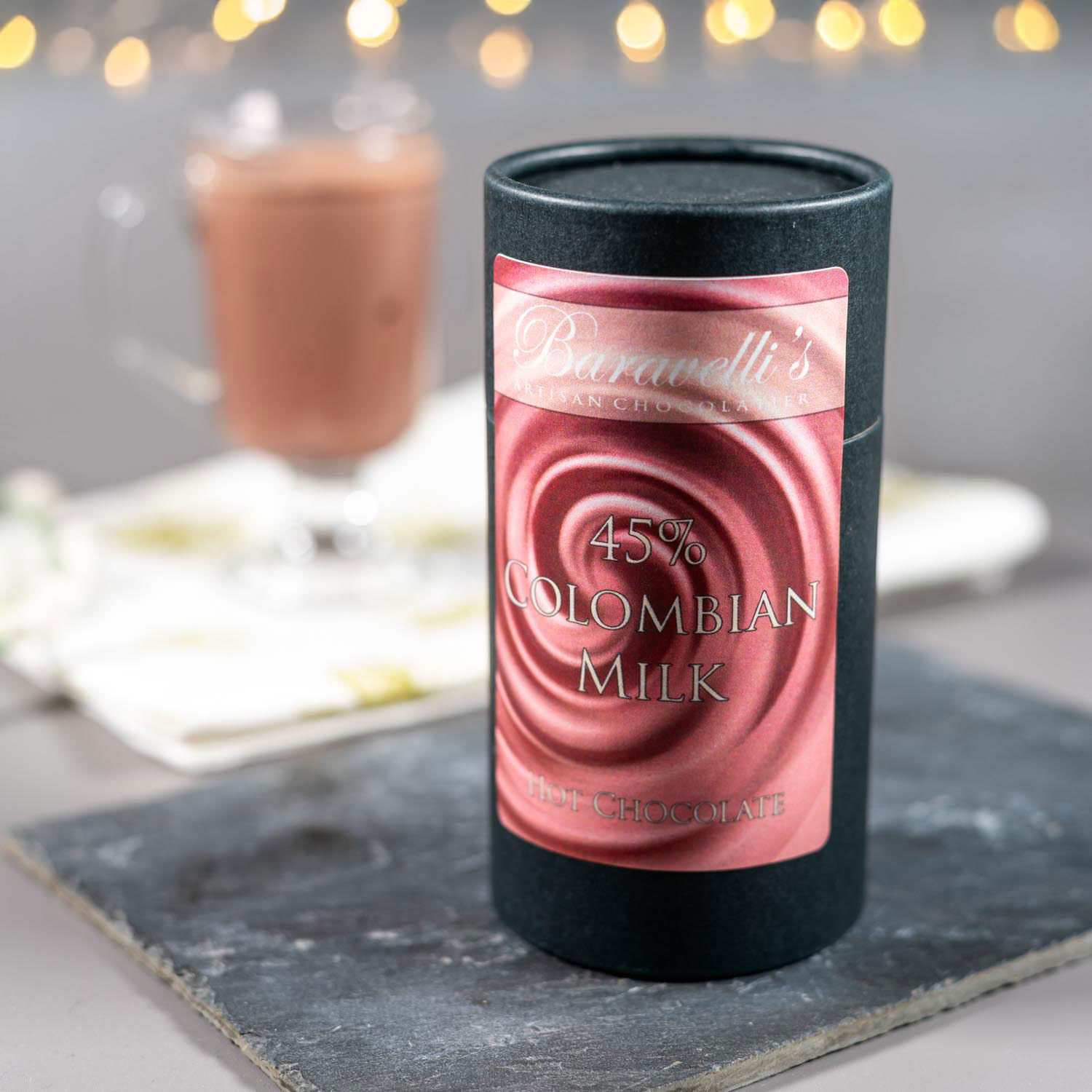 45% Colombian Milk Hot Chocolate - Baravelli's Artisan Chocolatier